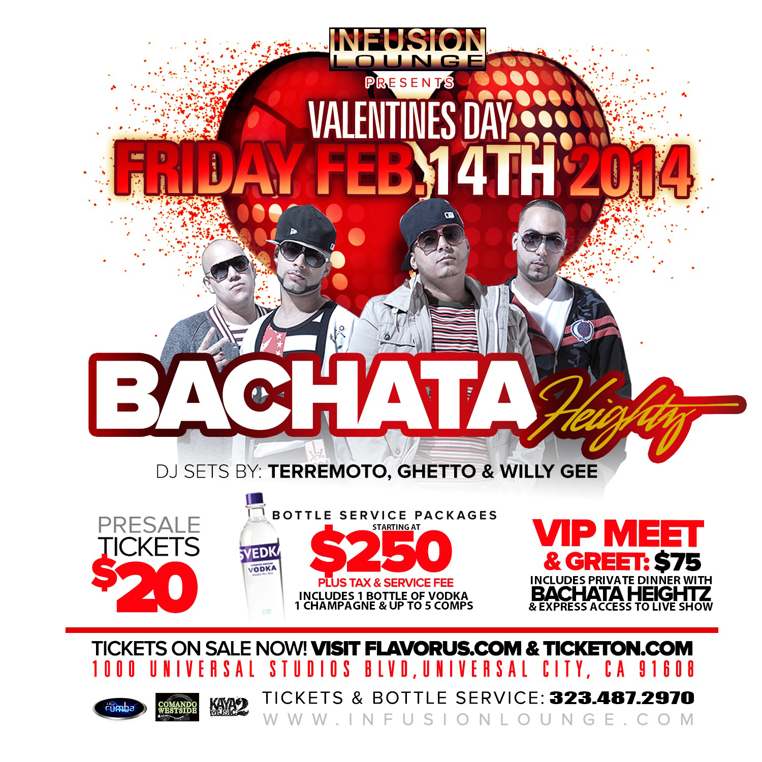 Buy Tickets to BACHATA HEIGHTZ LIVE in UNIVERSAL CITY