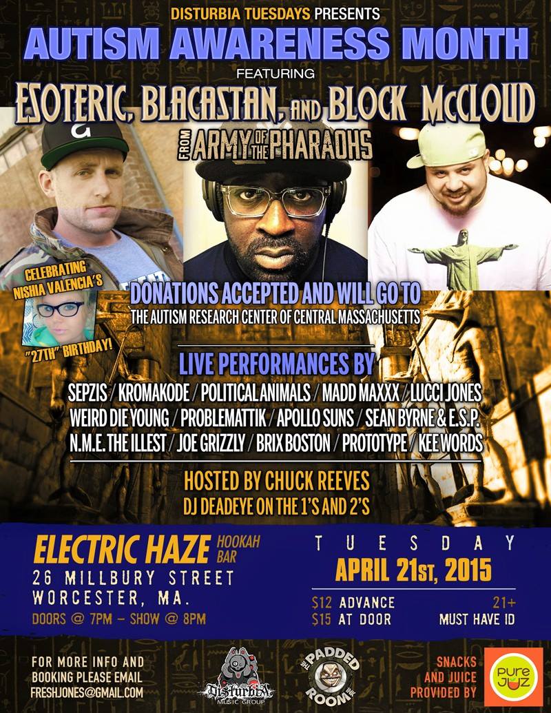 Autism Awareness + MC Esoteric, Blacastan and Block McCloud Tickets 04 ...