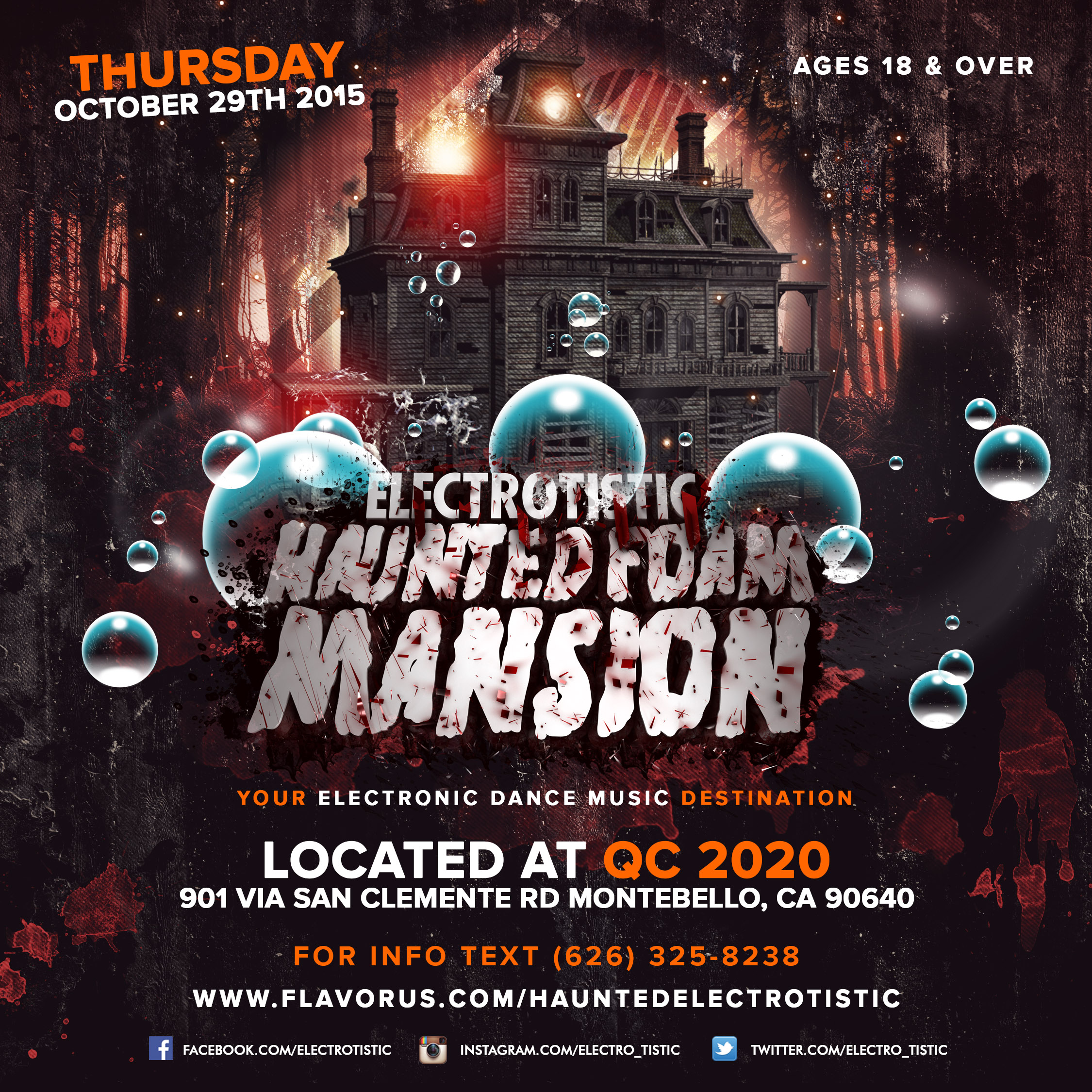 Electrotistic Haunted Foam Mansion Tickets 10/29/15