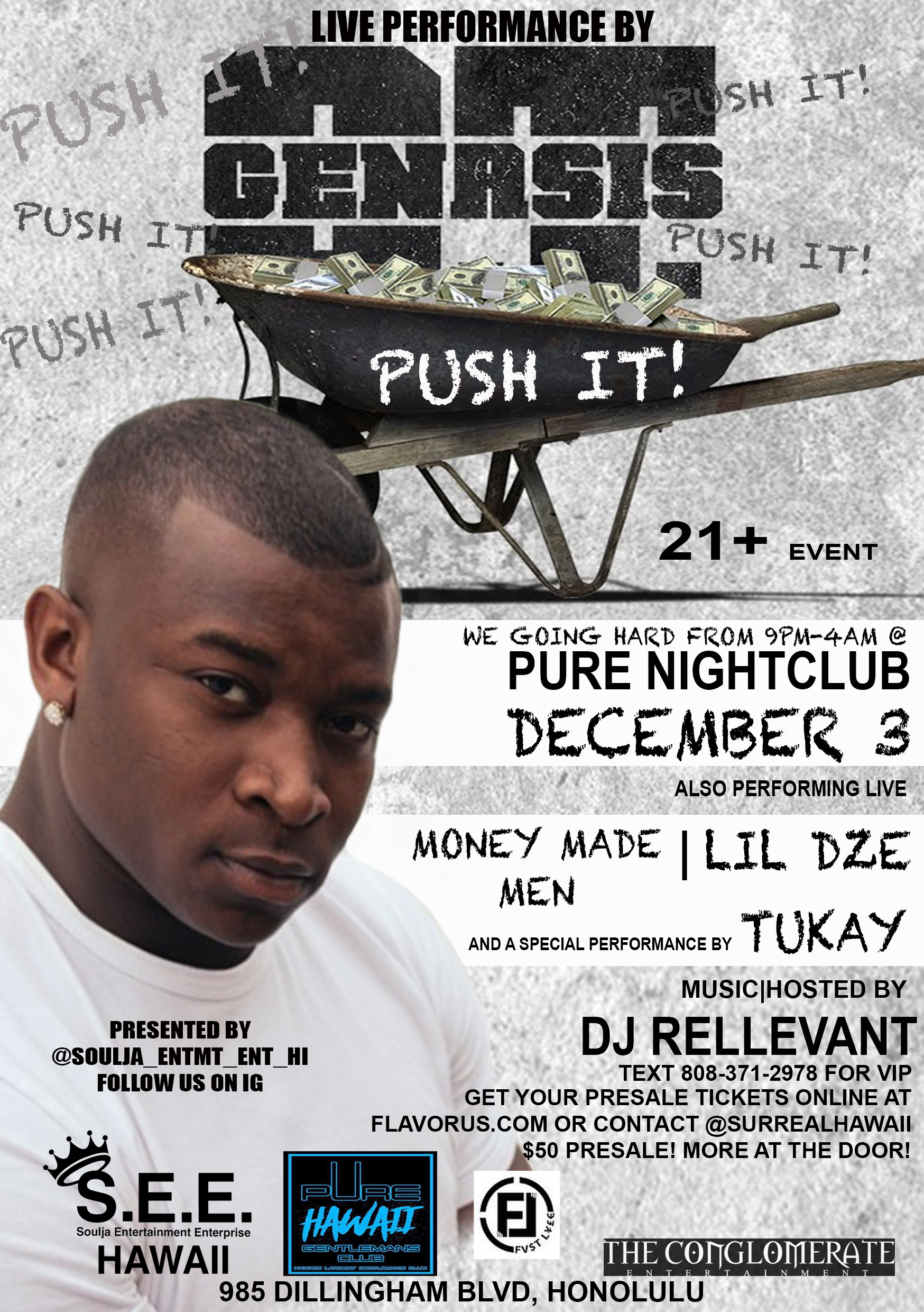 O.T. GENASIS LIVE PERFORMANCE Tickets 12/03/16