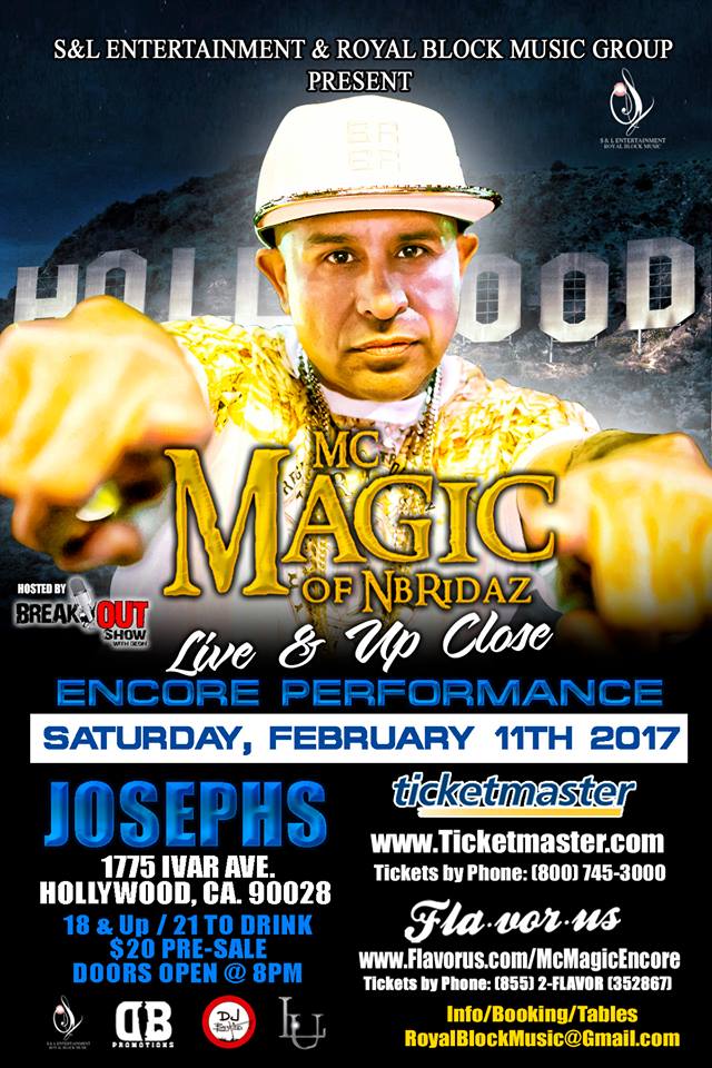 MC MAGIC OF NB RIDAZ Tickets 01/21/17