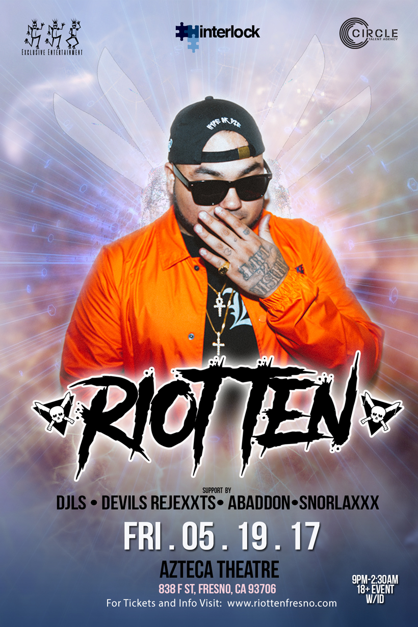 Riot Ten Tour Fresno Tickets 05/19/17