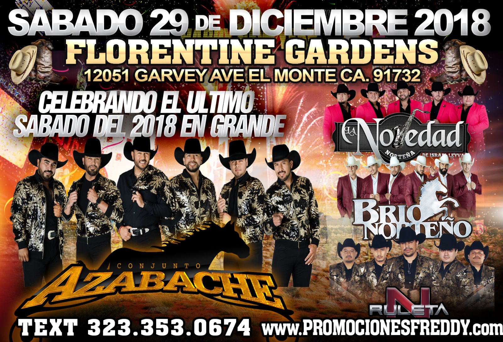 Buy Tickets to Conjunto Azabache in El Monte on Dec 29, 2018