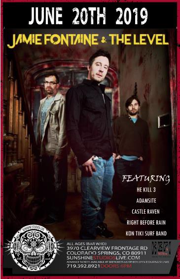 Buy Tickets to Jamie Fontaine and The Level in Colorado Springs on Jun ...
