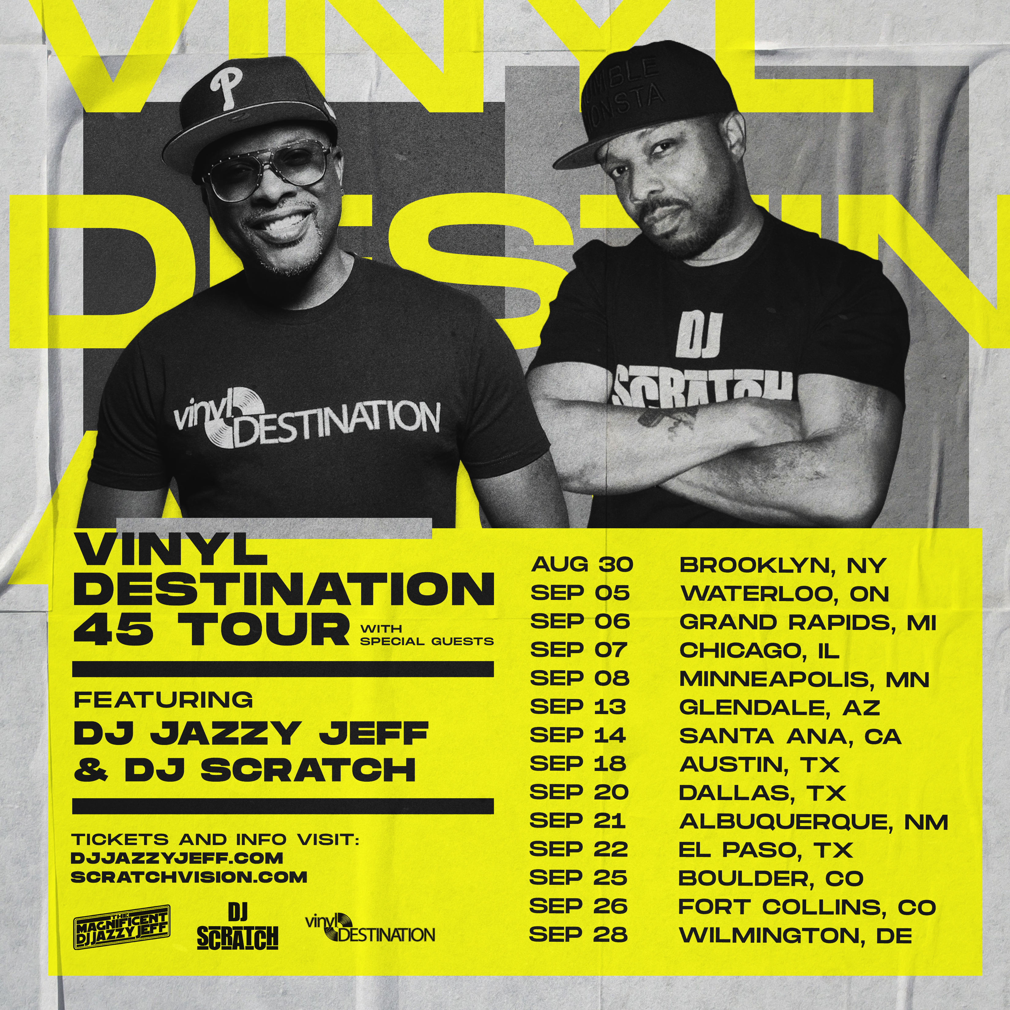 Vinyl Destination 45 Tour ft DJ Jazzy Jeff & DJ Scratch