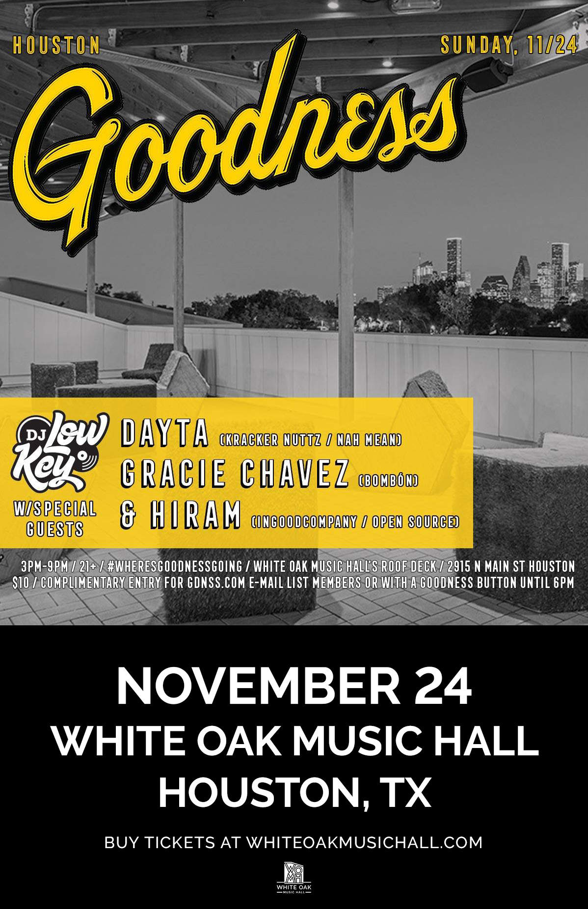 Buy Tickets to Houston Goodness w/DJ Low Key, Dayta, Gracie Chavez ...