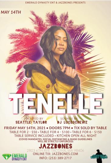 Buy Tickets to Tenelle in Tacoma on May 14, 2021