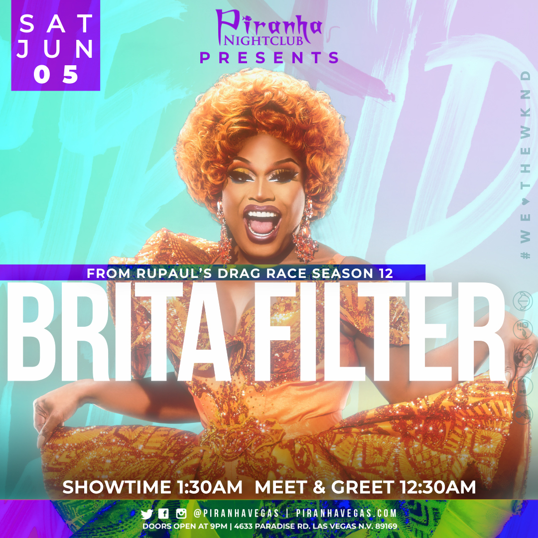 Buy Tickets to Piranha Presents Brita Filter from RuPauls Drag Race S ...