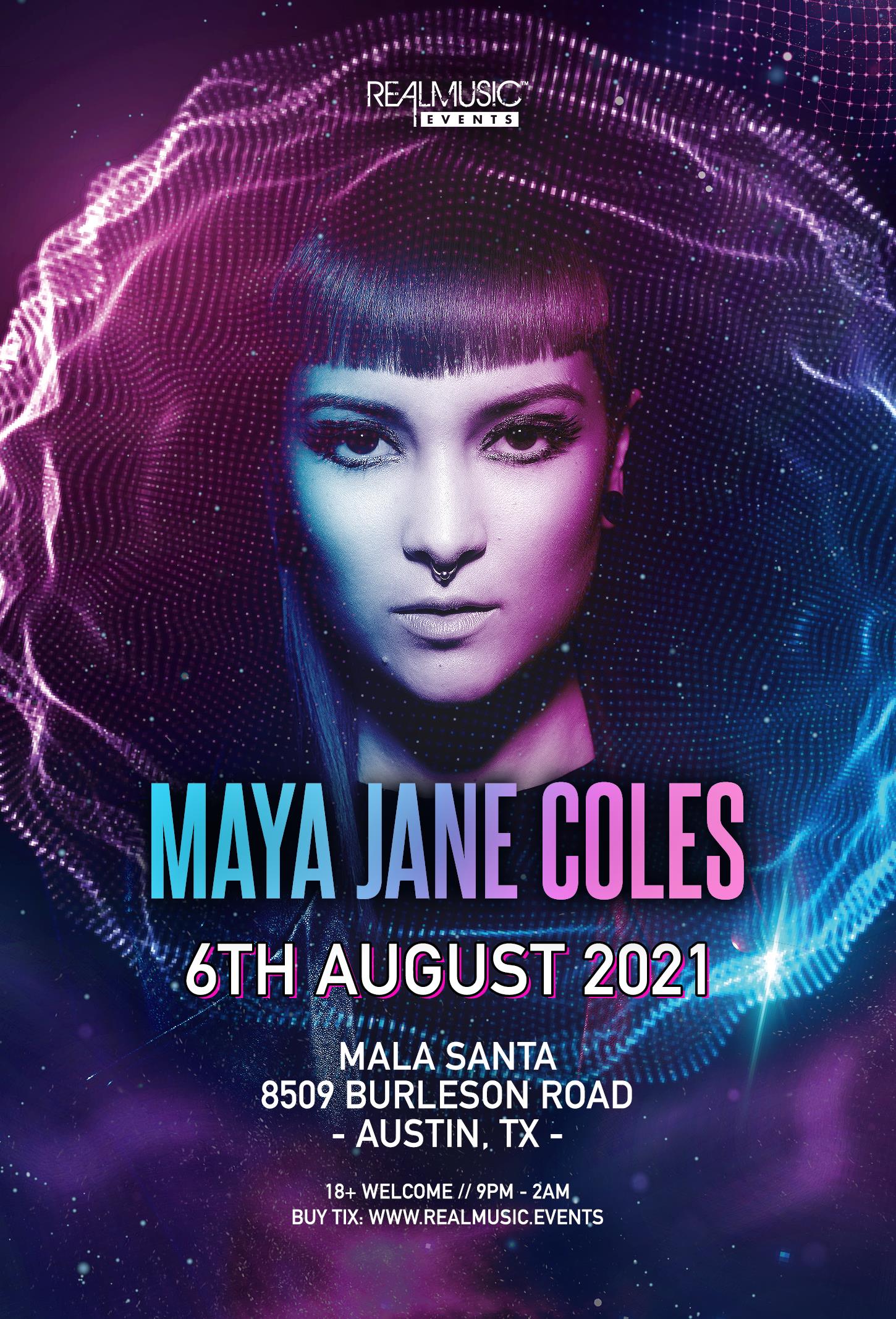Buy Tickets to Maya Jane Coles at Mala Santa in Austin on Aug 06, 2021