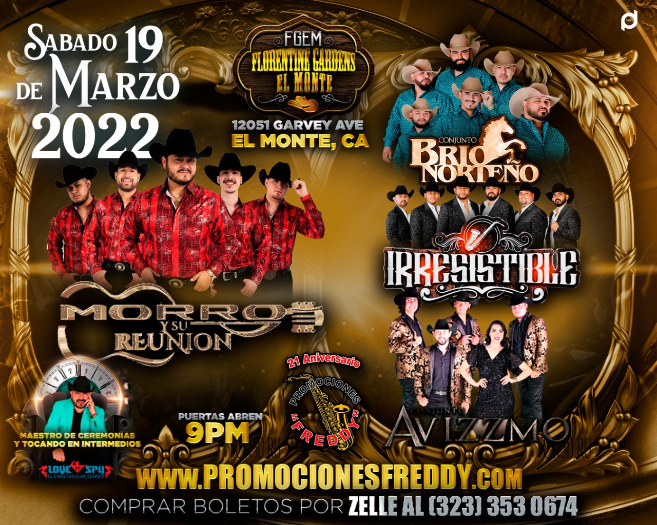 Buy Tickets to MORRO Y SU REUNION in El Monte on Mar 19, 2022