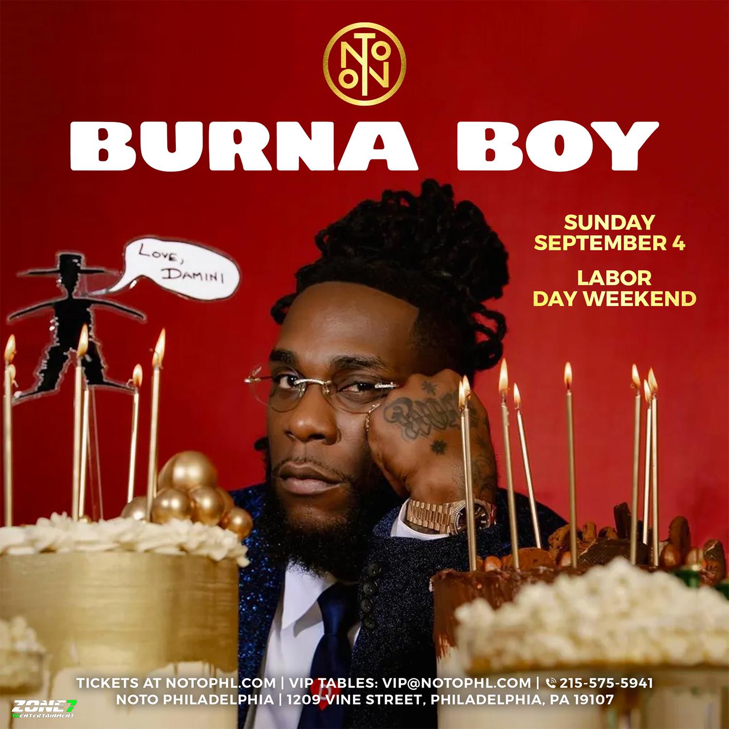 Buy Tickets to Burna Boy: Labor Day Weekend in Philadelphia on Sep 04, 2022