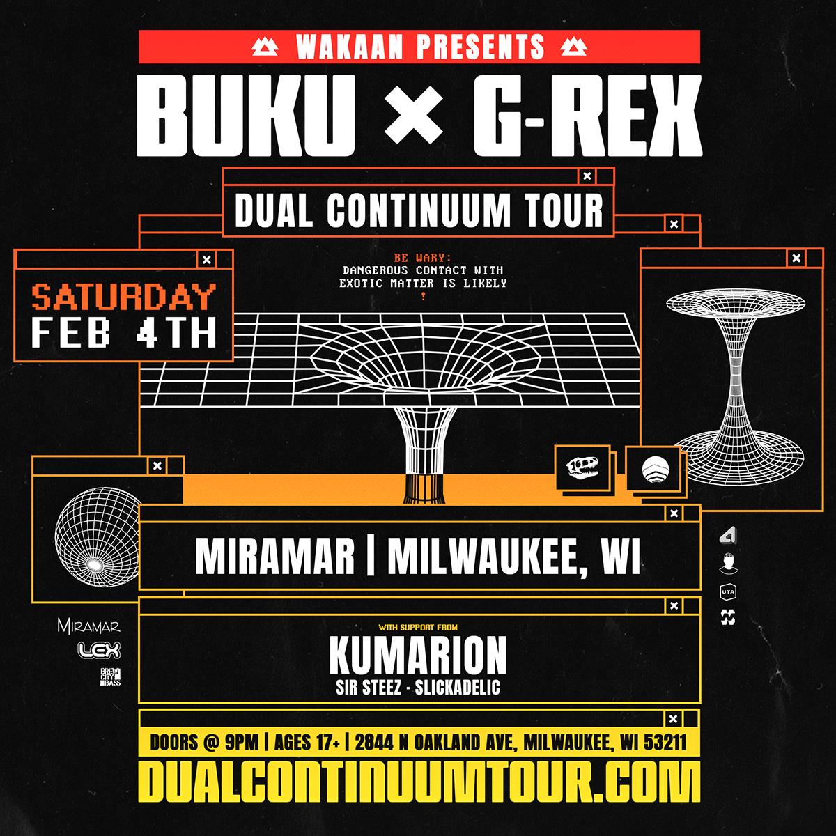 Buy Tickets to BUKU × G-REX in Milwaukee on Feb 04, 2023