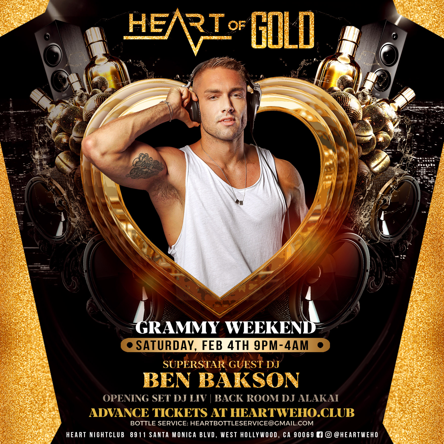 Buy Tickets to HEART OF GOLD w/ BEN BAKSON in West Hollywood on Feb 04 ...