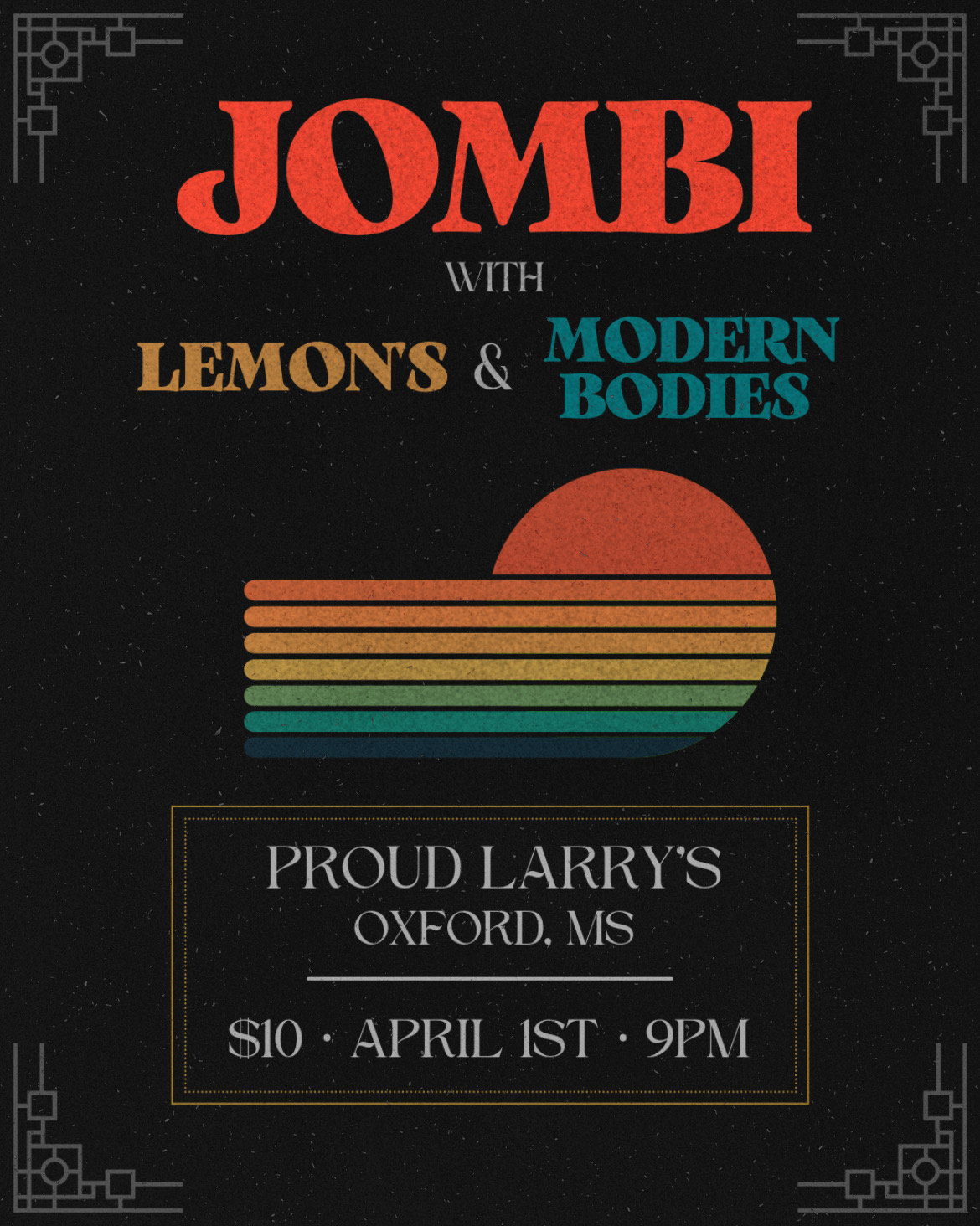 Buy Tickets to Jombi with Lemon's and Modern Bodies in Oxford on Apr 01 ...