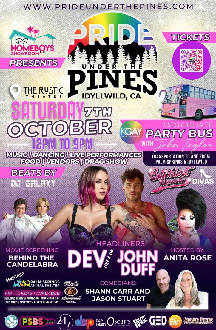 Buy Tickets to Pride Under The Pines in Idyllwild on Oct 07, 2023
