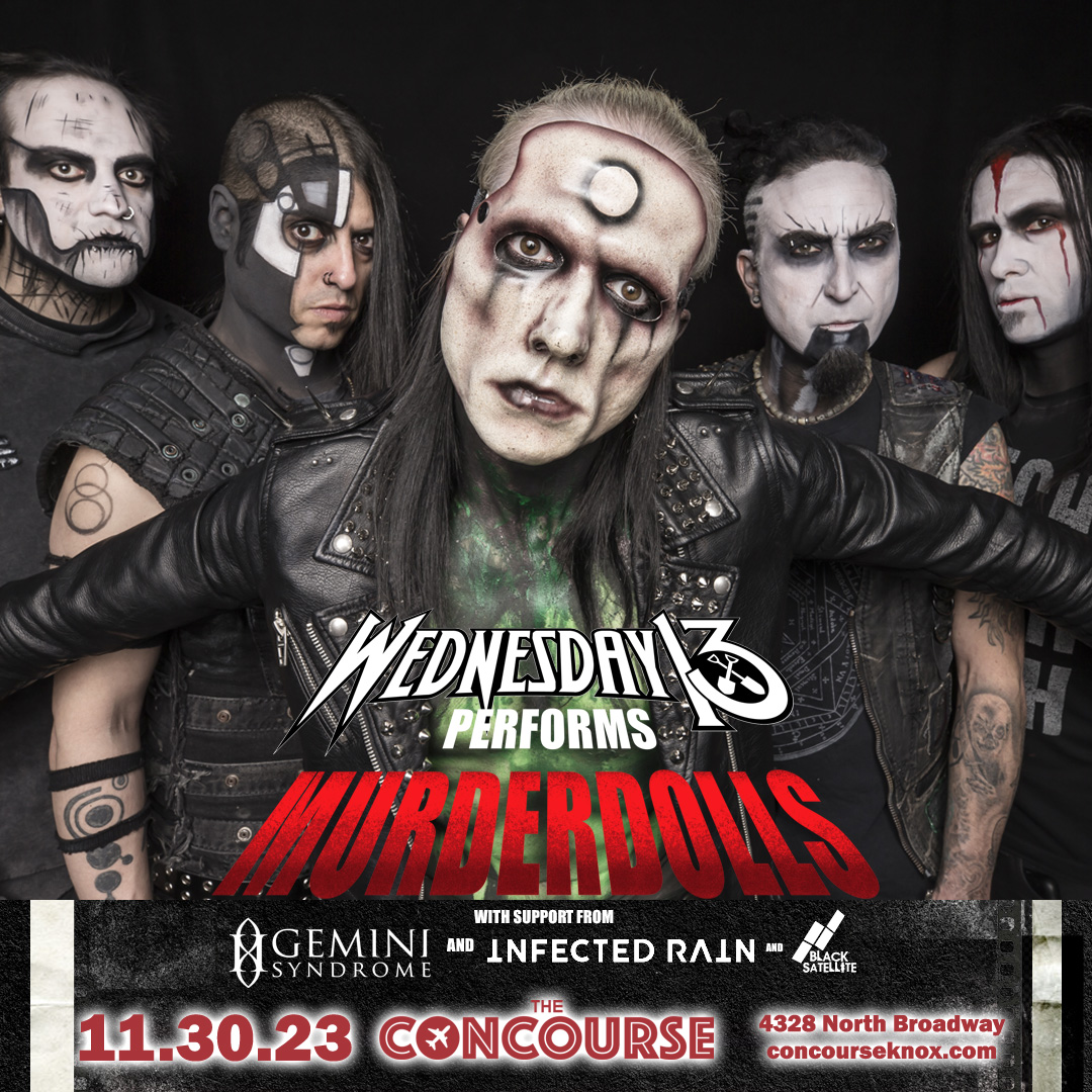 Buy Tickets to WEDNESDAY 13 performing MURDERDOLLS in Knoxville on Nov ...