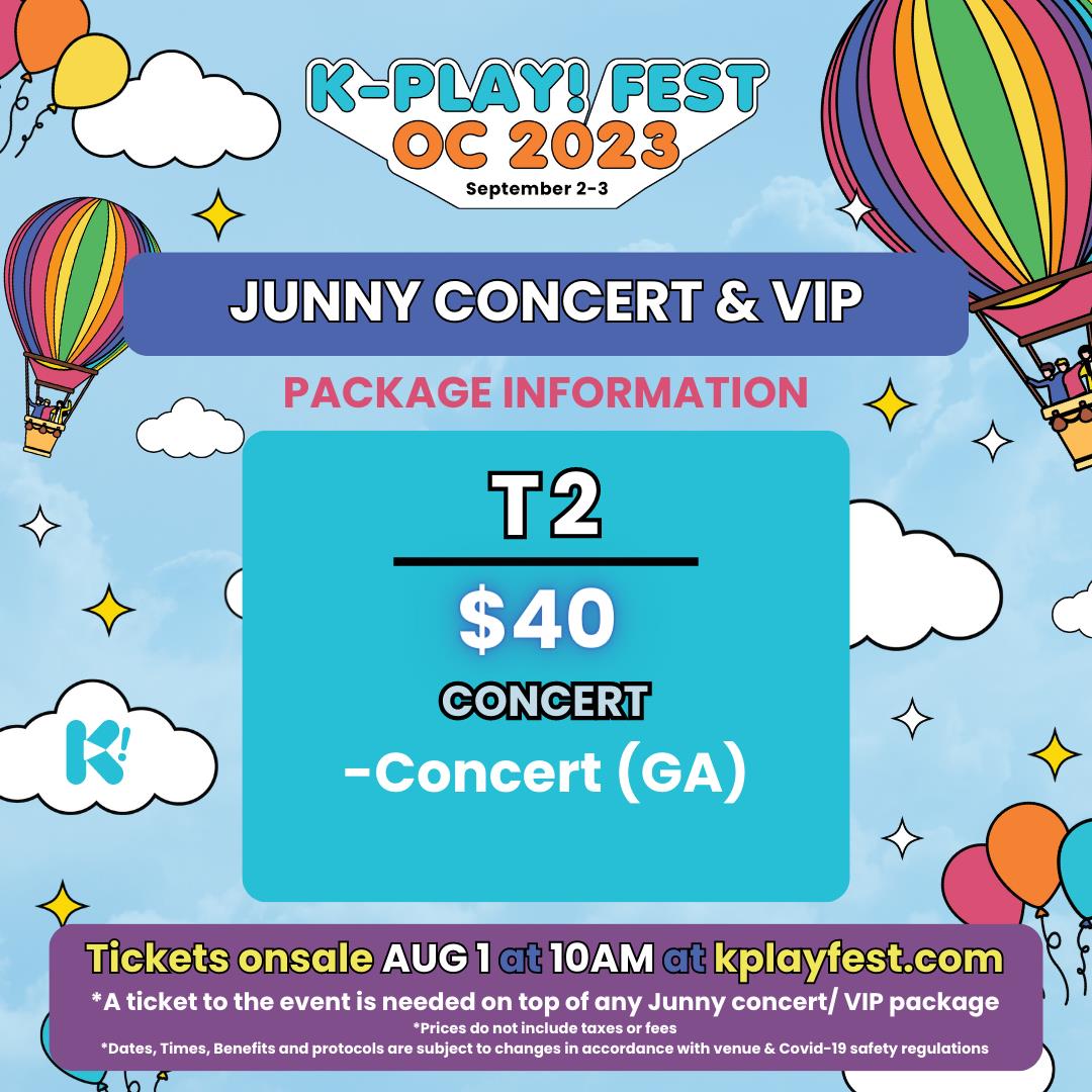 Buy Tickets to JUNNY (주니) @ K-PLAY! FEST Orange County 2023 in Anaheim ...
