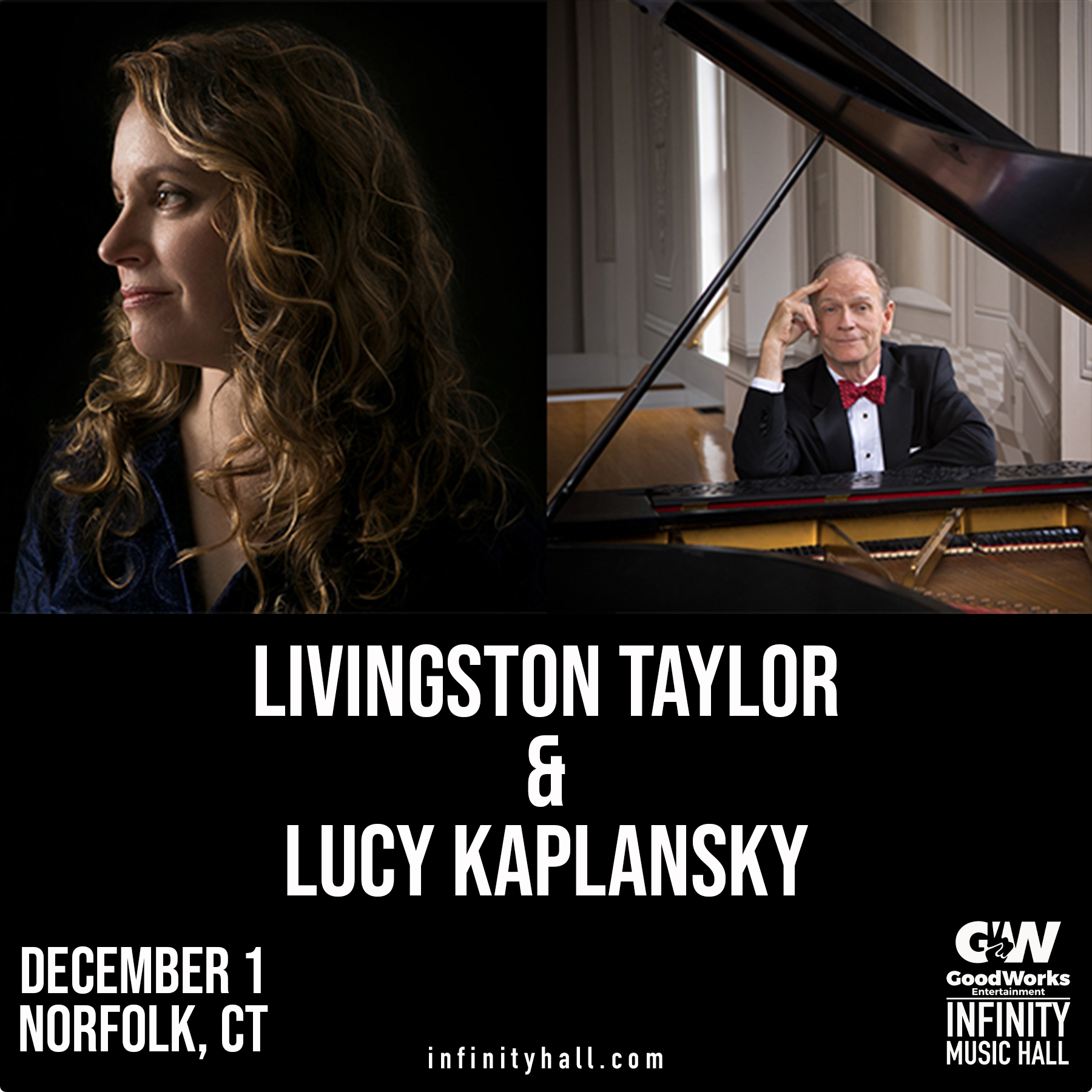 Buy Tickets to Livingston Taylor & Lucy Kaplansky in Norfolk on Dec 01 ...