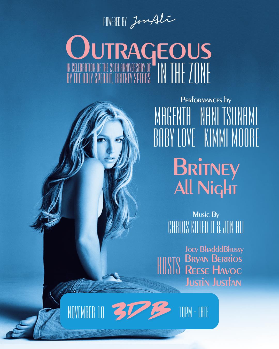 Buy Tickets to Outrageous powered by Jon Ali in Brooklyn on Nov 10, 2023