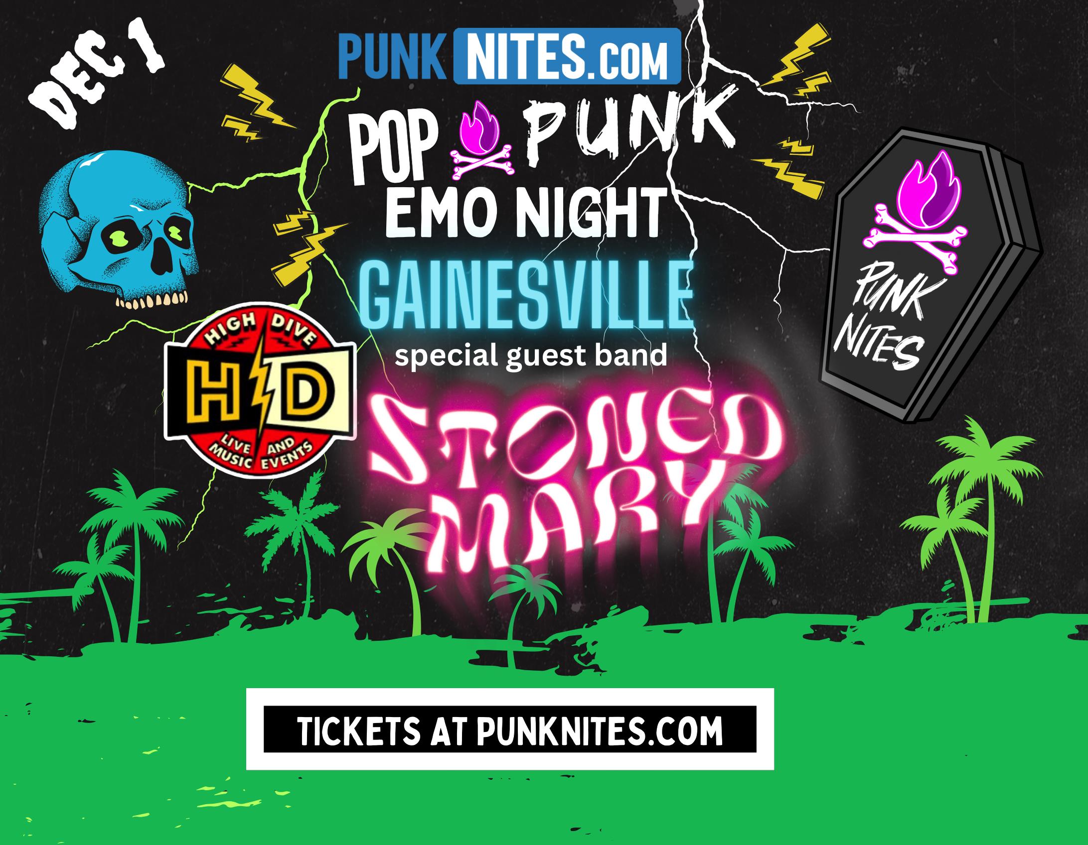 Buy Tickets to Pop Punk Emo Night with STONED MARY! in Gainesville on ...