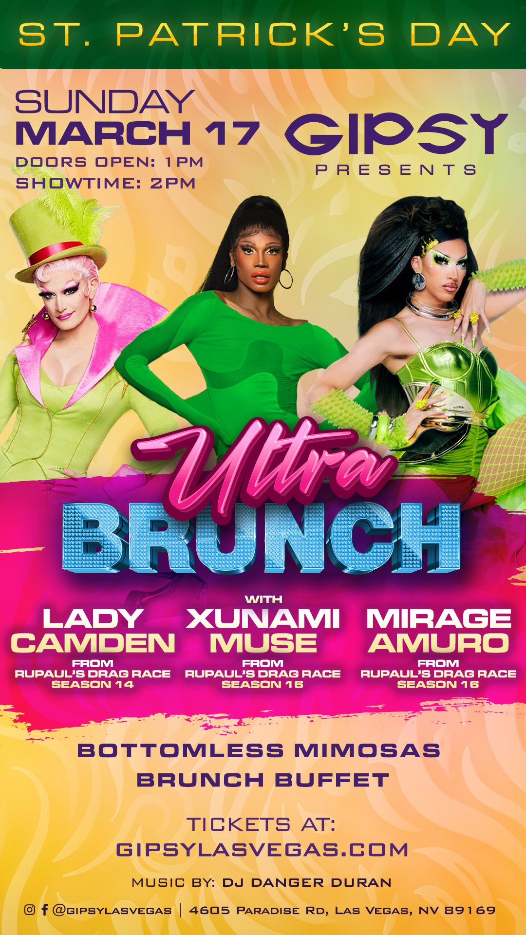 Buy Tickets to ULTRA BRUNCH W/MIRAGE AMURO + LADY CAMDEN + XUNAMI MUSE ...