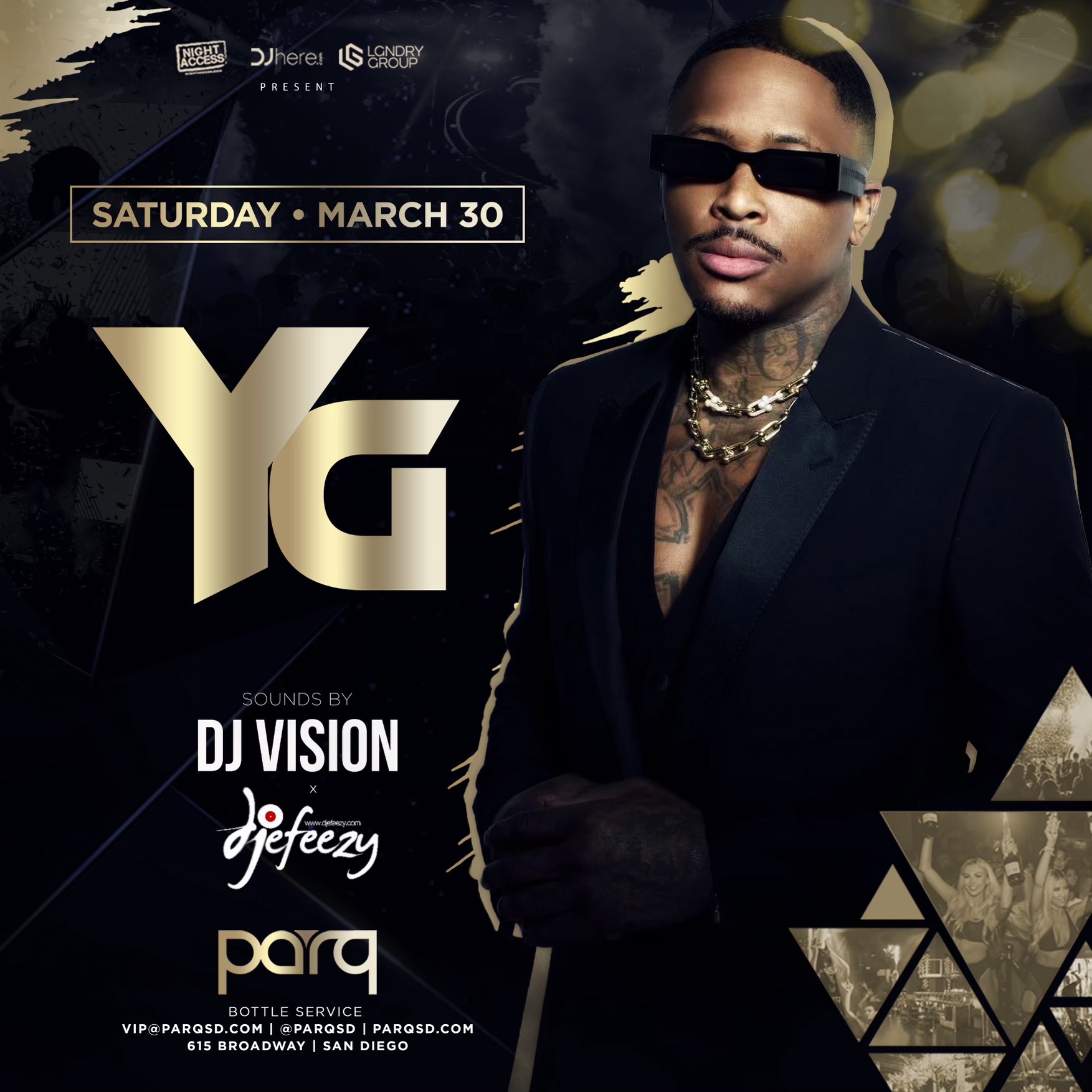 Buy Tickets to YG with sounds by Dj Vision and Dj Efeezy in San Diego on Mar 30, 2024