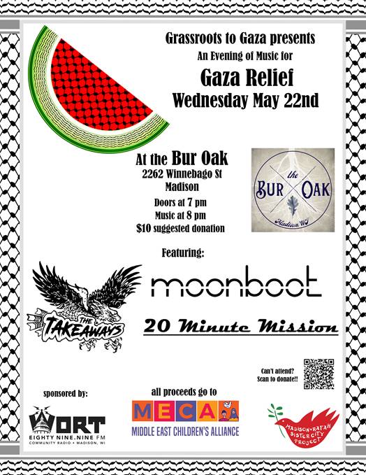 Buy Tickets to Music for Gaza Relief: Ft. Moonboot, 20 Minute Mission ...