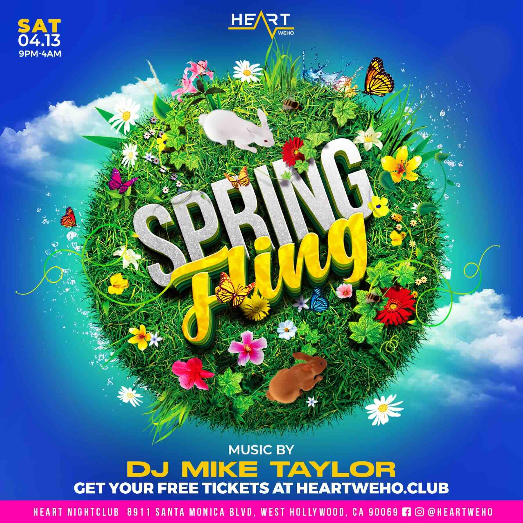 Buy Tickets to SPRING FLING! in West Hollywood on Apr 13, 2024