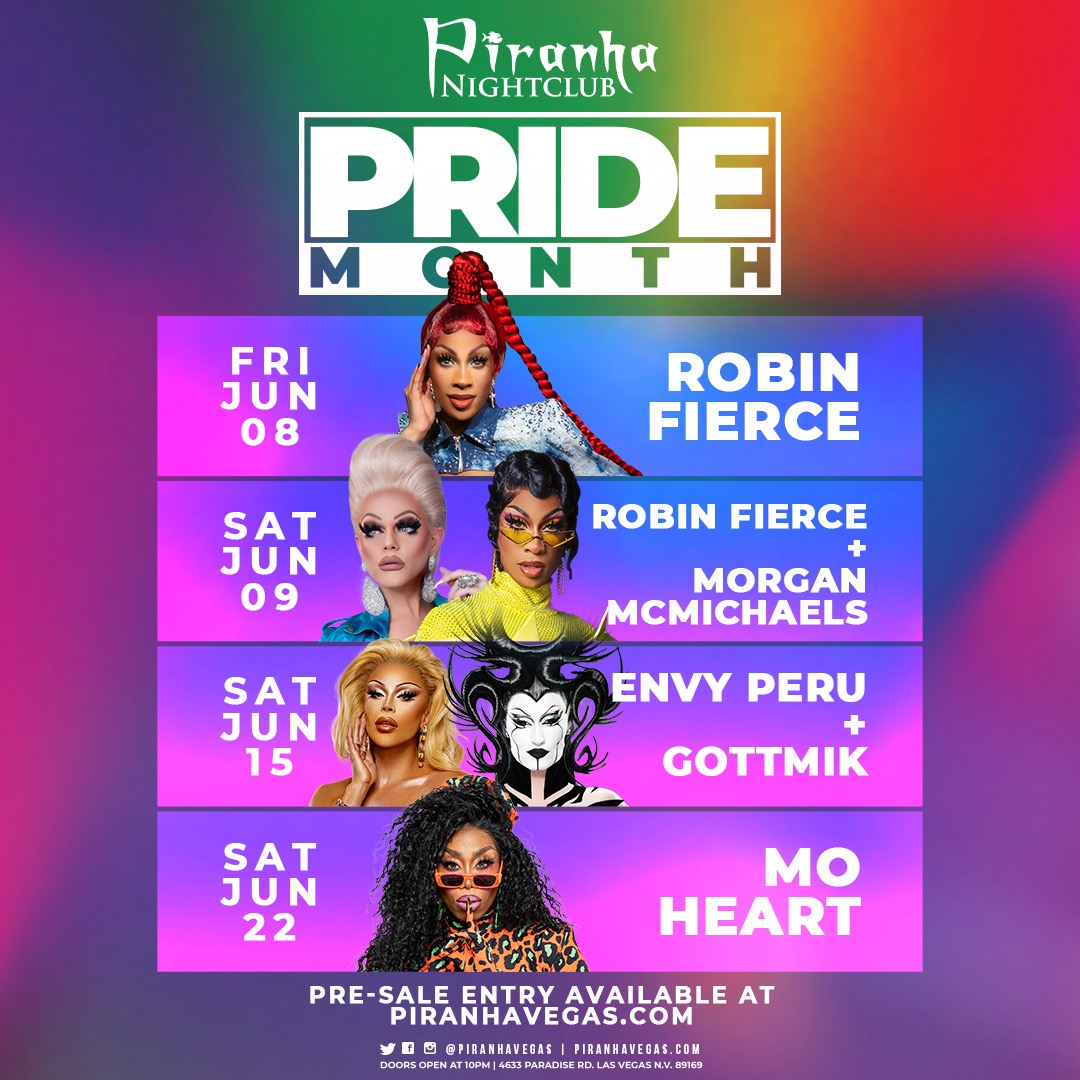 Buy Tickets to PIRANHA PRIDE MONTH: ENVY PERU & GOTTMIK FROM RPDR in ...