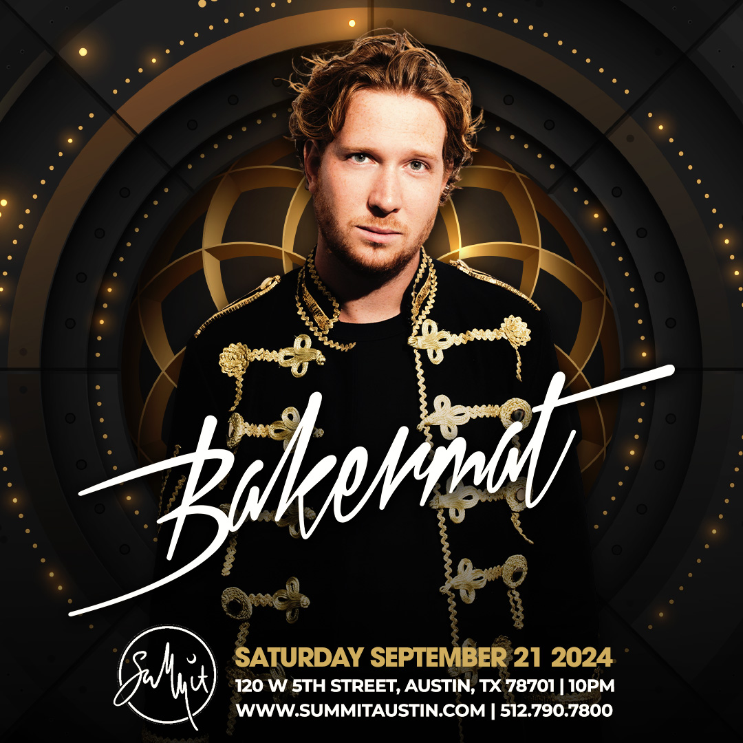Buy tickets to Bakermat in Austin on September 21, 2024