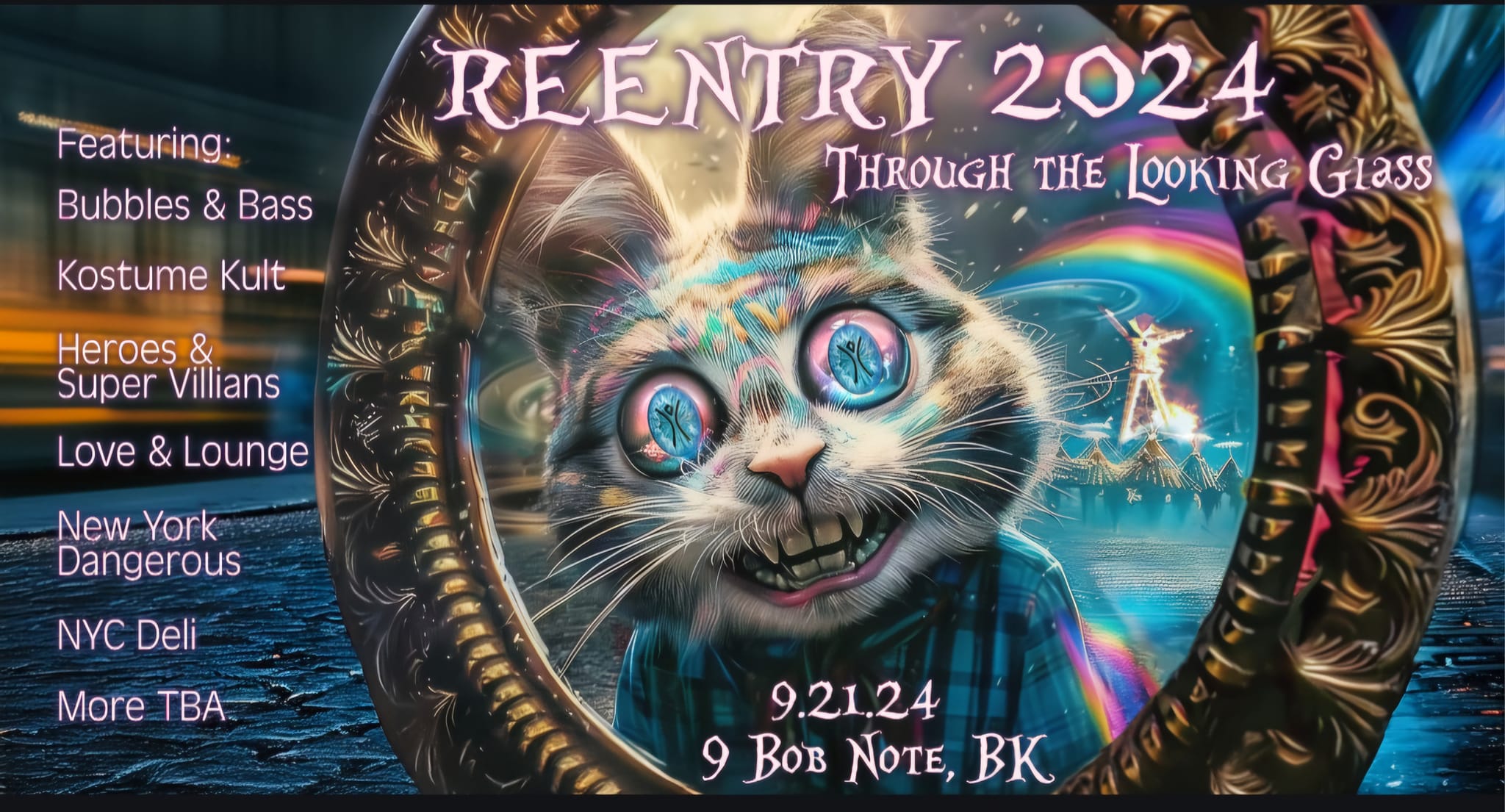 Buy Tickets to REENTRY 2024 - Through The Looking Glass in Brooklyn on Sep 21, 2024