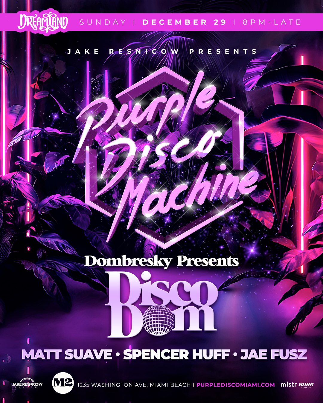 Buy Tickets to PURPLE DISCO MACHINE: MIAMI NEW YEARS in Miami on Dec 29 ...