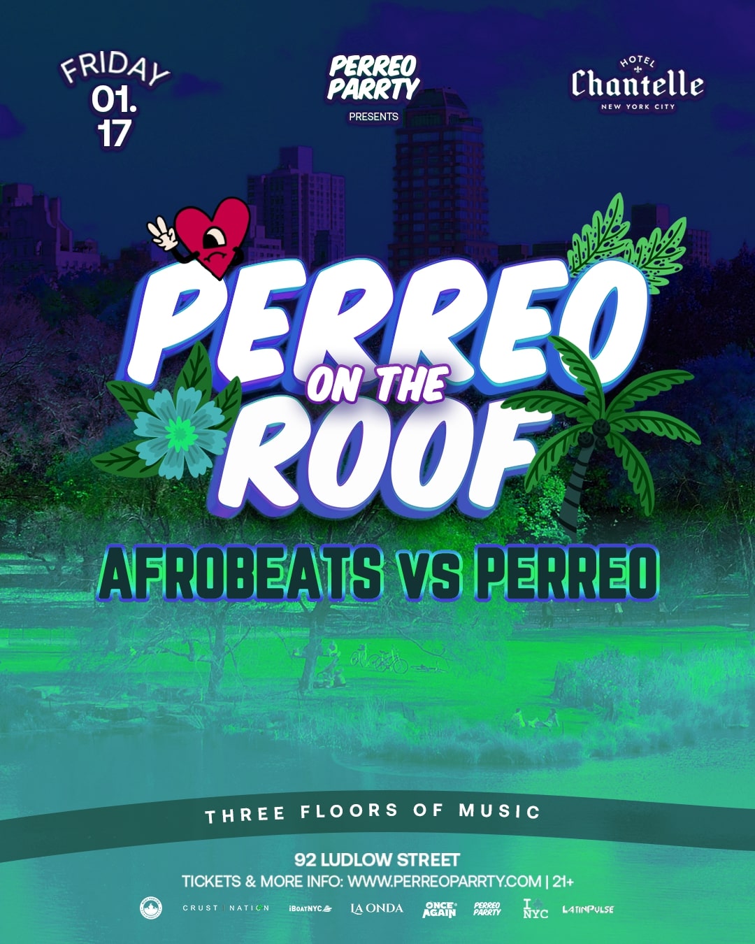 Buy Tickets to PERREO on the ROOF - Afrobeats vs Perreo - Dance Party ...